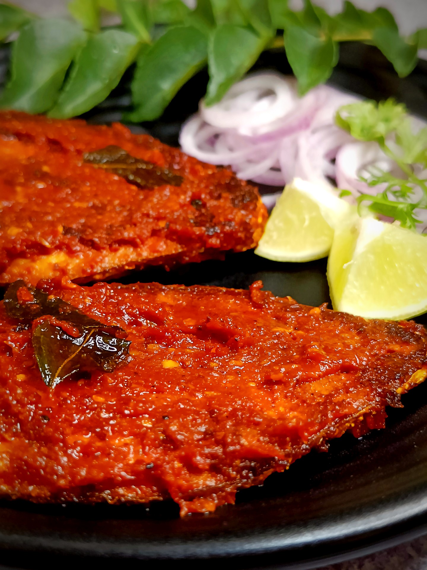 Mangalorean Style Anjal Masala Fry - tina's kitchen diaries