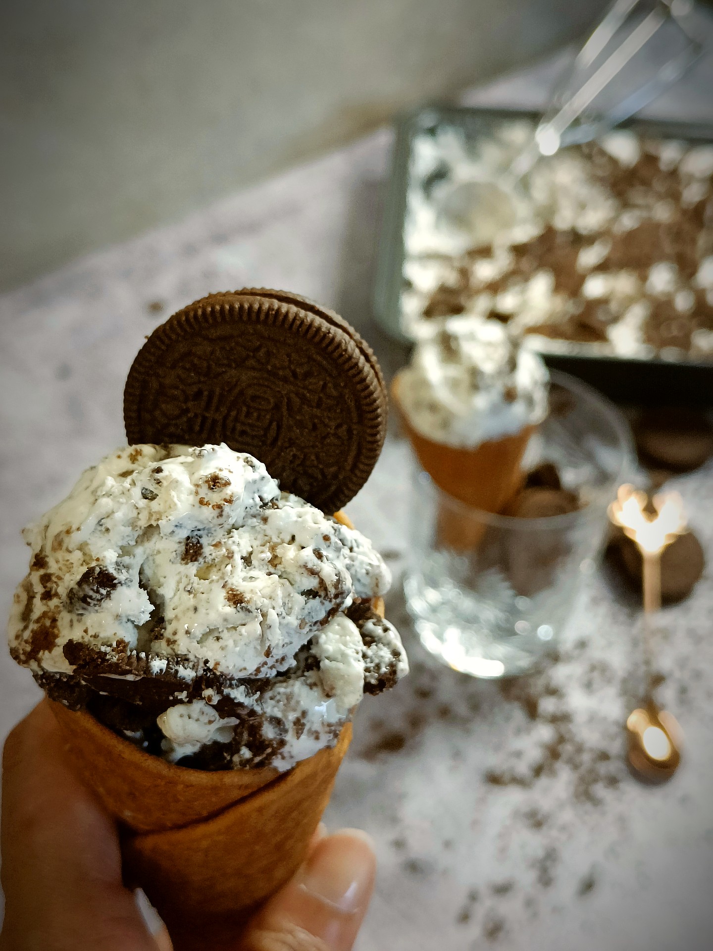 Oreo Ice Cream - tina's kitchen diaries